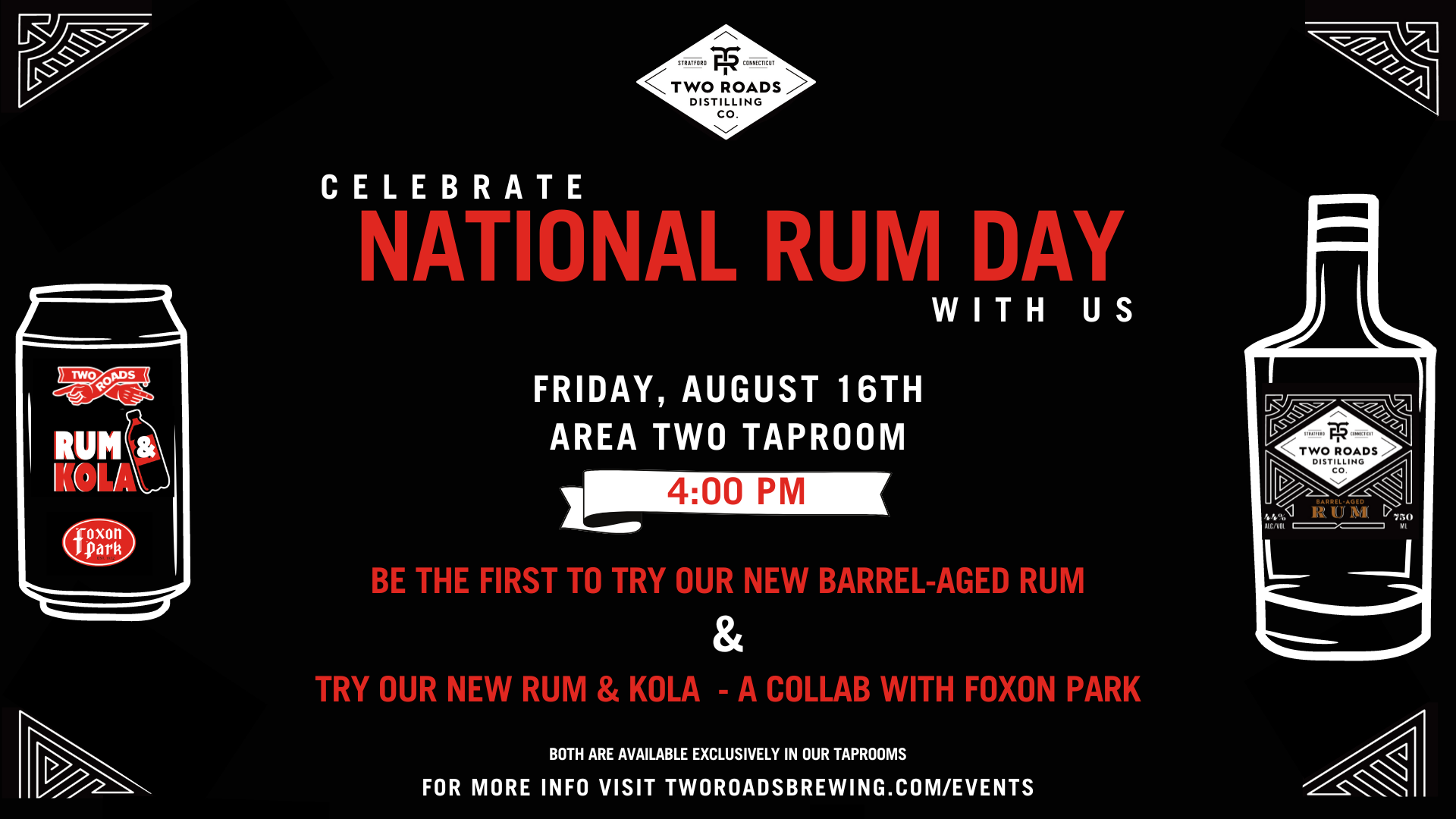 National Rum Day Release - Two Roads Brewing